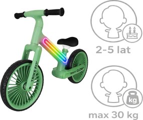 Creative Corner Trike Fix Glow LED cross-country bike zelená