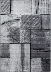 DOPREDAJ: 160x230 cm Kusový koberec Parma 9260 black, 160x230, šedá, chodba / predsieň, Ayyildiz