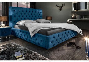 Massive home | Modrá postel Paris  180x200 samet 40556