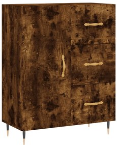 Skříň highboard kouřový dub 69,5 x 34 x 180 cm kompozitní dřevo - Default Title