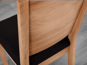 Čalouněná židle z masivního dubového dřeva Kale