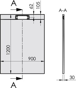 Polysan Kazuko sprchová vanička 120 x 90 cm litý mramor bílá 40340