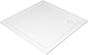Gelco Gelco, XENA sprchová vanička z litého mramoru, čtverec 90x90cm, bílá, HX009