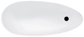 BESCO Volně stojící vana KEYA Glam - stříbrná Rozměr vany - 165 × 70 cm - VANSAP16GLAM02