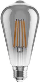 Mexen Vintis, LED filamentová žárovka E27, ST64, 8 W, teplá bílá 2700K, kouřová, L152-E27-0827-70