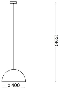Ideal Lux - Lustr na lanku FOLK 1xE27/60W/230V pr. 40 cm hnědá