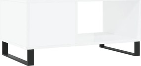 vidaXL Konferenční stolek 90 x 50 x 40 cm kompozitní dřevo [829510] Barva: Bílá