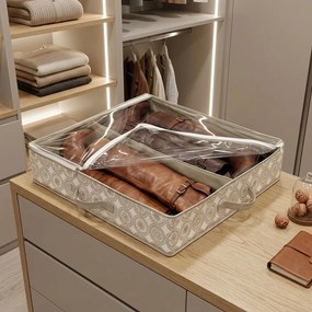 Domo Living Organizér na boty - DOMO ELLA, béžový, 60 x 50 x 12 cm
