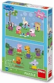 DINO Peppa Pig a kamarádi / 2x48 dílů / od 4 let