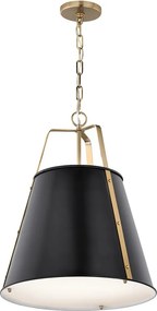 Industriální černý lustr nad stůl Elstead Etcher 46 cm 2x E27