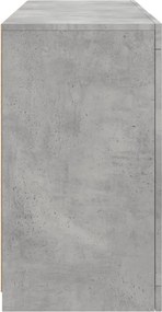 Příborník s LED osvětlením betonově šedý 123 x 37 x 67 cm 3209061