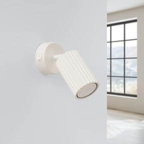 Sollux Lighting Nástěnné svítidlo KARBON béžové s vypínačem