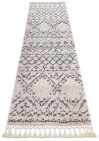 Kusový koberec Shaggy Raba krémový atyp 80x250cm