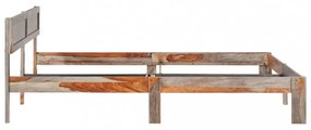 Postel masivní dřevo / kov Dekorhome 160 x 200 cm