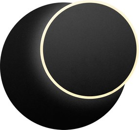 Toolight Toolight, nástěnné LED svítidlo 20cm, 10W, 3000K, LHJ082-W, černá, OSW-60040