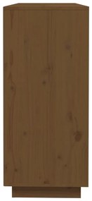 Příborník medově hnědý 110,5 x 35 x 80 cm masivní borové dřevo