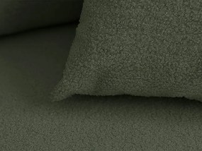 Rozkládací oboustranná sedací souprava do L SMART BOUCLE 232x143 cm, tmavě zelená