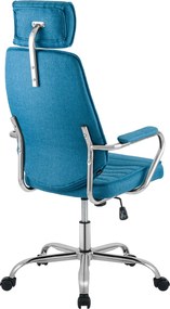Kancelářská židle Rako látka – modrá