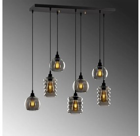 Designový lustr Walden 85 cm kouřový