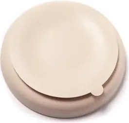 Kidnort Retter 3v1 Silikonový dělený talíř světlý