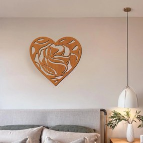 dřevo života Dřevěné srdce - LOVE Barevný vzor: Třešeň, Rozměry (cm): 20x19