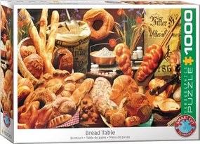 EUROGRAPHICS Puzzle Stůl s pečivem / 1000 dílků / 68 × 48 cm