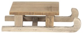 Dekorace dřevěné sáňky - 25*12*6 cm