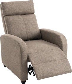 Relaxační křeslo, hnědá, KRESO NEW