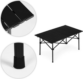 Skládací turistický stůl Gill 95 cm černý