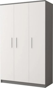 IDZ Šatní skříň OMEGA II 3D 19, 120 cm Bílá/Grafit