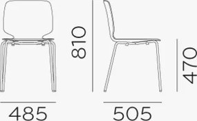 PEDRALI - Židle BABILA SOFT 2731 - DS
