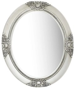 vidaXL Nástěnné zrcadlo barokní styl 50 x 60 cm stříbrné