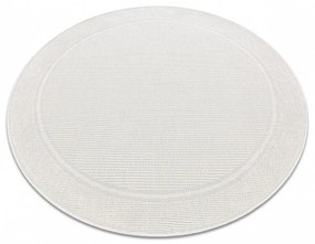 Kusový koberec Duhra bílý kruh 120cm