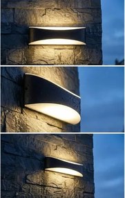 LED Venkovní nástěnné svítidlo LED/10W/230V IP65 černá