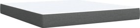 Box spring postel s matrací tmavě šedá 180x200 cm textil 3285975