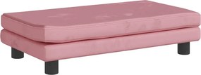 vida Pelíšek pro psa s prodlužovacím dílem růžový 100x50x30 cm samet 172022