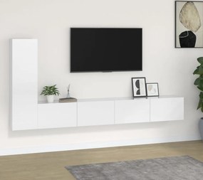 vidaXL 3dílný set TV skříněk kompozitní dřevo [3114321] Barva: hnědý dub