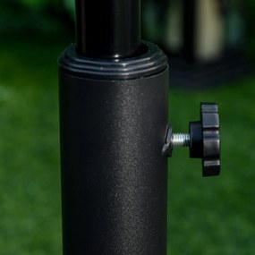 Stojan na slunečník Outsunny 13 kg – Stojan na slunečníky s držákem pro tyče průměru 35 mm/38 mm/48 mm do zahrady, na balkon, starožitný bronz