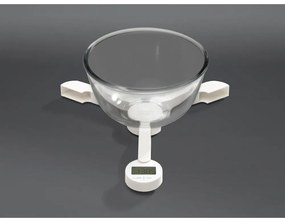 Bílá skládací digitální kuchyňská váha Joseph Joseph TriScale