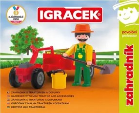 EFKO Herní set Igráček Povolání Zahradník / Figurka s traktorem / od 3