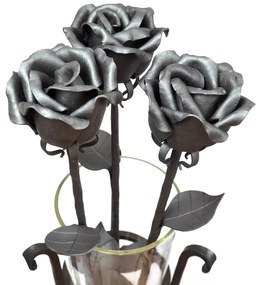 Bouquet of large Radotín Roses - black - 3