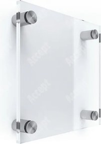 ACCEPT Dveřní tabulka Clear CL4 - rozměr 148 x 148 mm