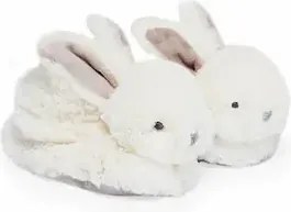Doudou Dárková sada - Sada botiček s chrastítky králíček béžový 0-6 mě