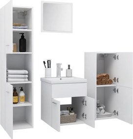 Set koupelnového nábytku bílý dřevotříska 3071081