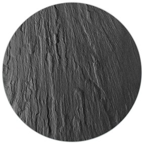 Černá skleněná podložka pod hrnec Wenko Trivet, ø 20 cm