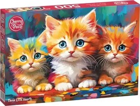 CHERRY PAZZI Puzzle Tři malá srdce / 500 dílků / 50 x 34,5 cm