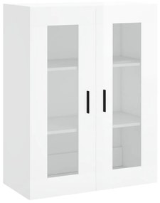 Skříň highboard lesklá bílá 69,5 x 34 x 180 cm kompozitní dřevo - Default Title