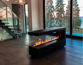 Water vapor fireplace -  Parní krb 1000 3D hloubka 300mm