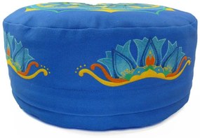S radostí - vlastní výroba Meditační polštář s mandalou HVĚZDA (autorský design) Velikost: ∅35 x v18 cm