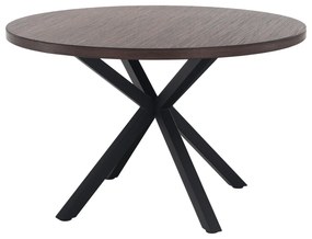 Kondela Jídelní stůl, tmavý dub / černá, průměr 120 cm, MEDOR